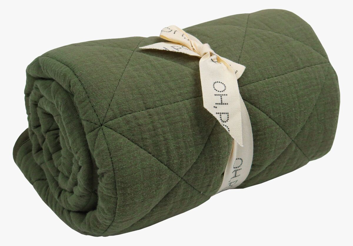 Kjøp Oh, Poppy! Alba Kviltet Teppe, Forest Green | Jollyroom