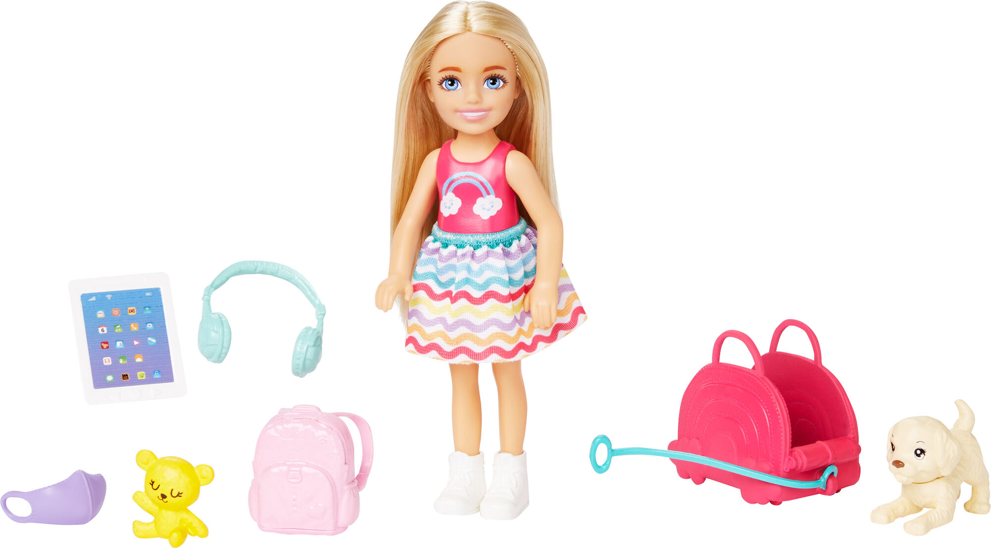 Kjøp Barbie Chelsea Travel Dukkesett med Hundevalp