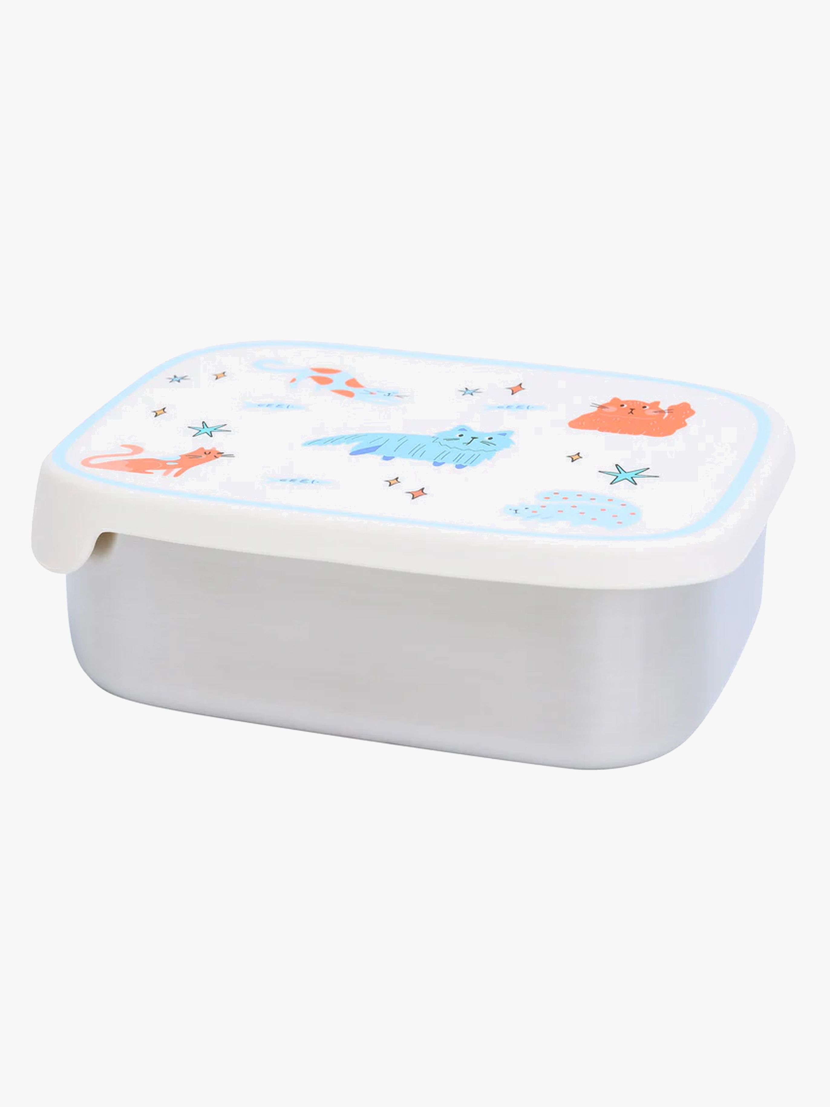 Kjøp The Cotton Cloud Stainless Steel Matboks, Meowtiful Cats