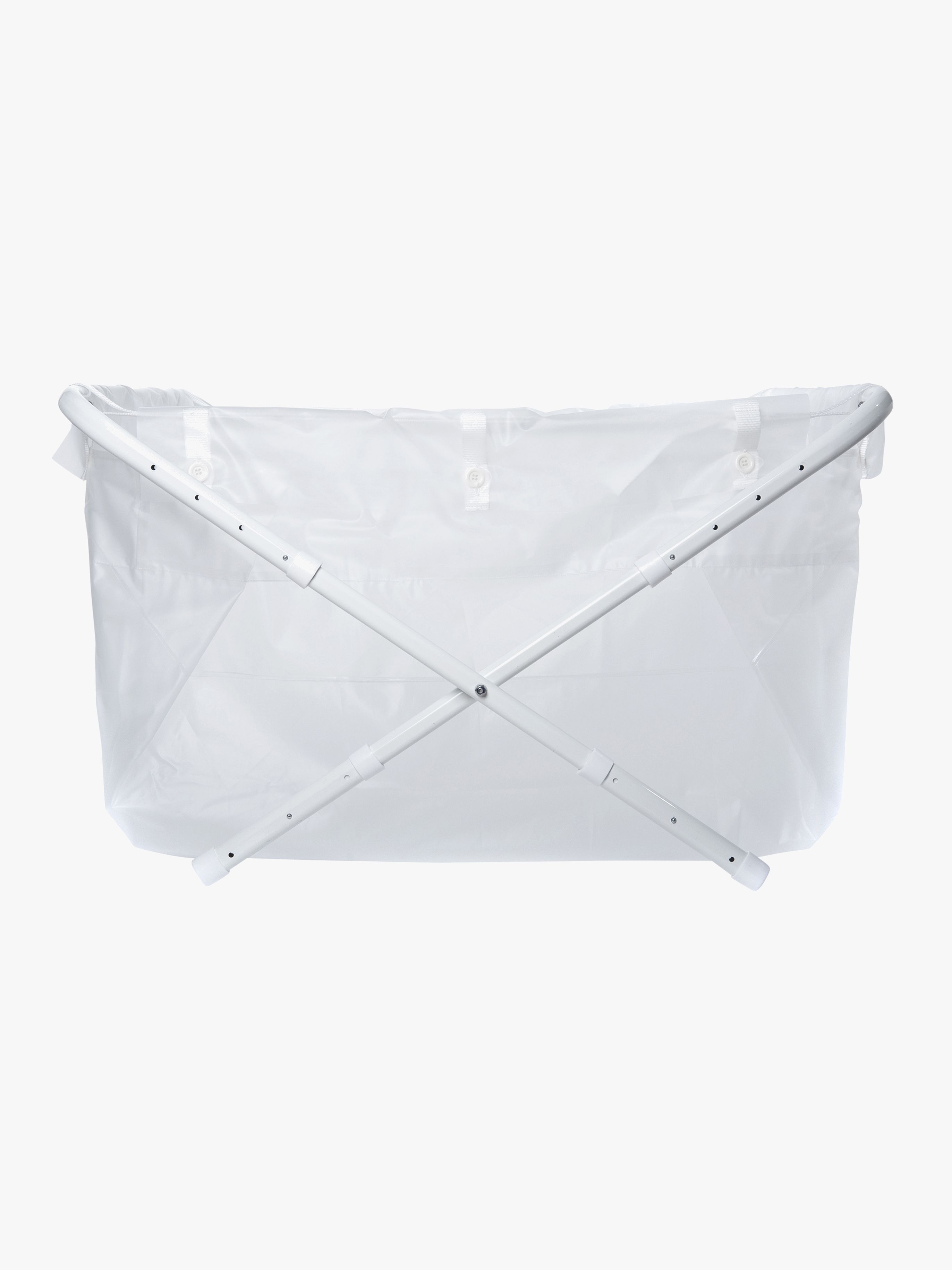 Kjøp BiBaBad Flexi Sammenleggbart Badekar 80-100 cm Transparent