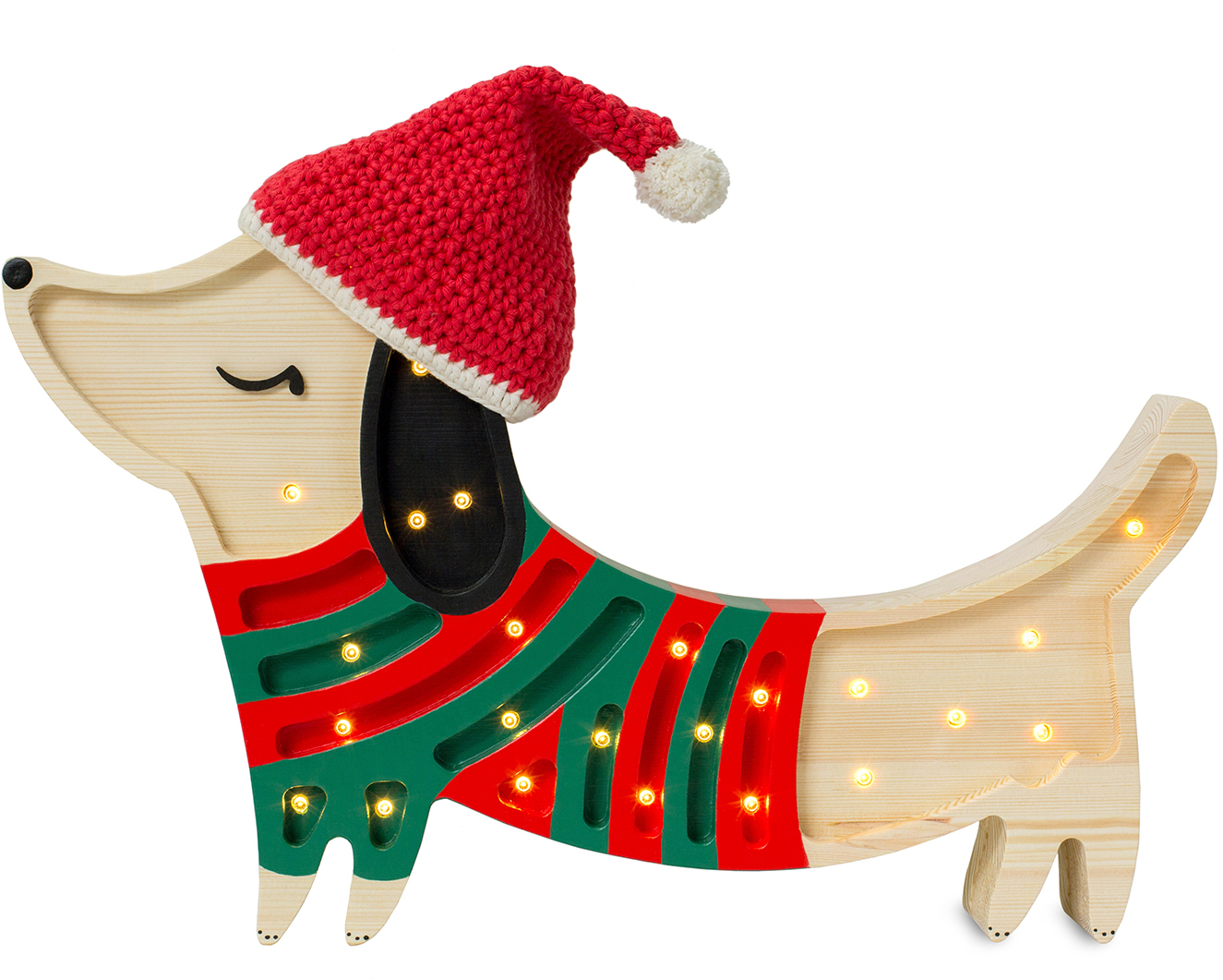 Kjøp Little Lights Lampe Hundevalp Jul Stil
