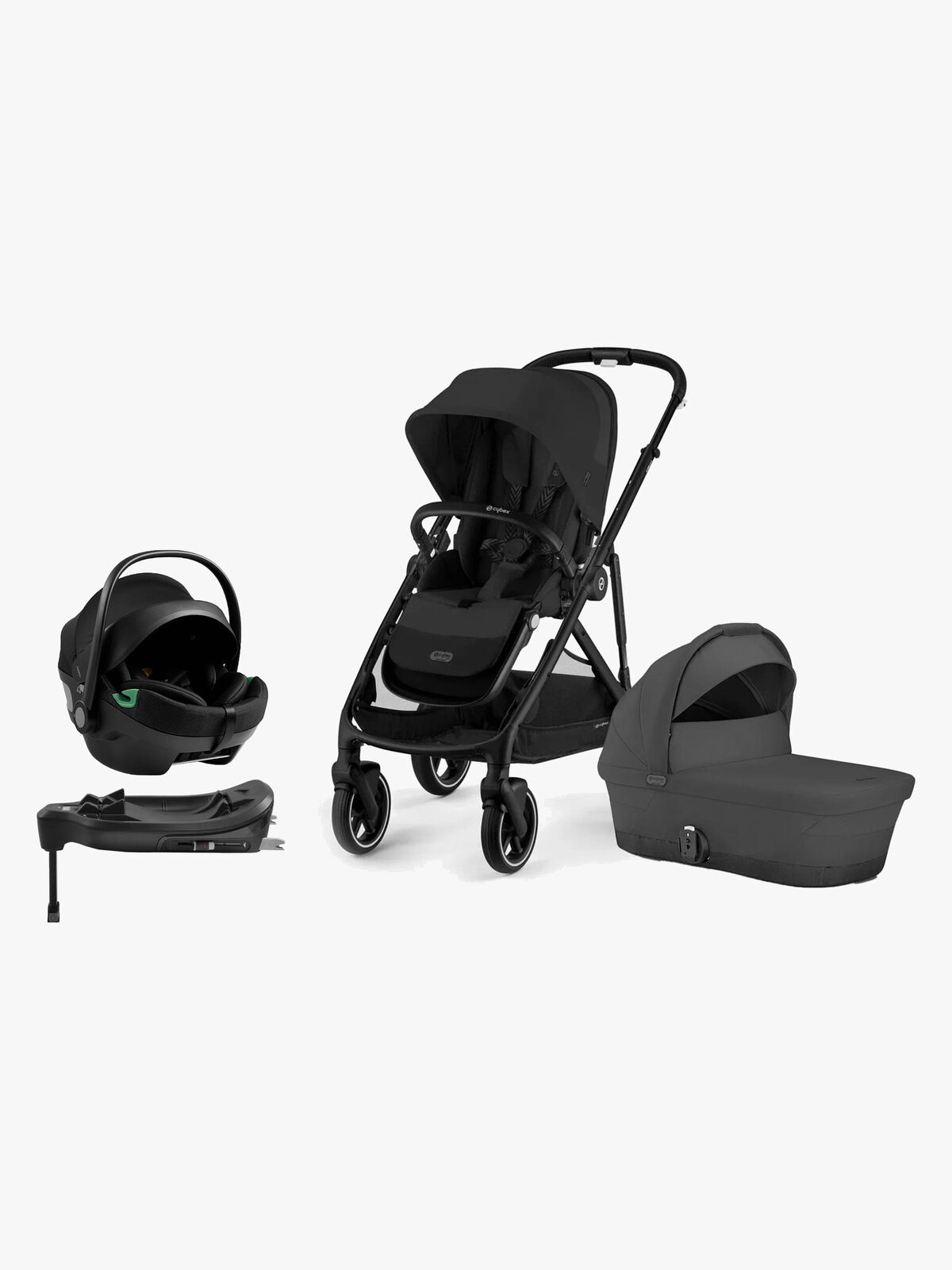 Kjøp Cybex GAZELLE S Duovogn inkl. Axkid GOKID Babybilstol & Base, Moon ...