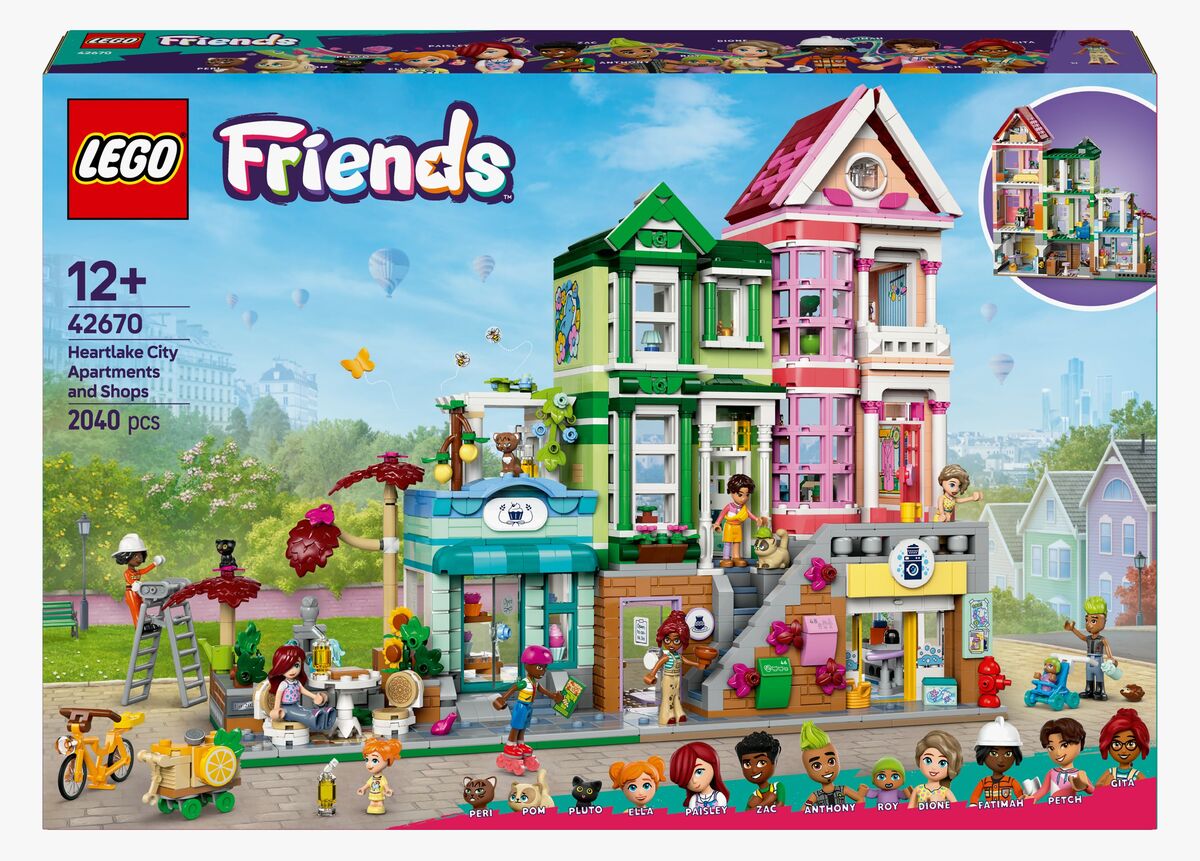 Kjøp LEGO Friends 42670 Leiligheter og butikker i Heartlake City