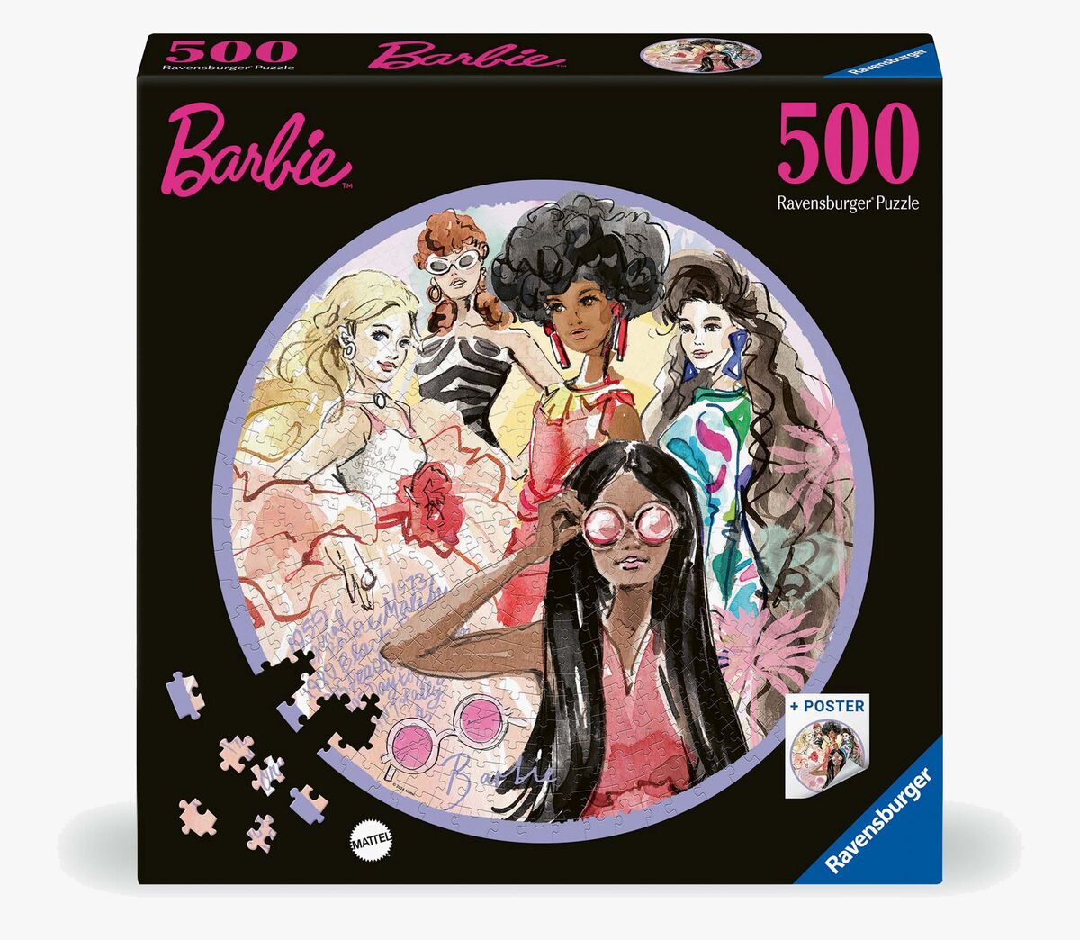 Kjøp Ravensburger Rundt Barbie Puslespill 500 Brikker